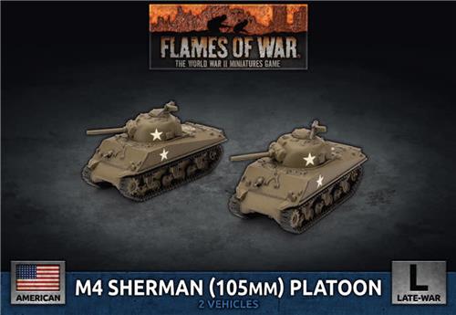 M4 Sherman (105mm) Assault Gun Platoon (Plastic) - Speelgoedwinkel