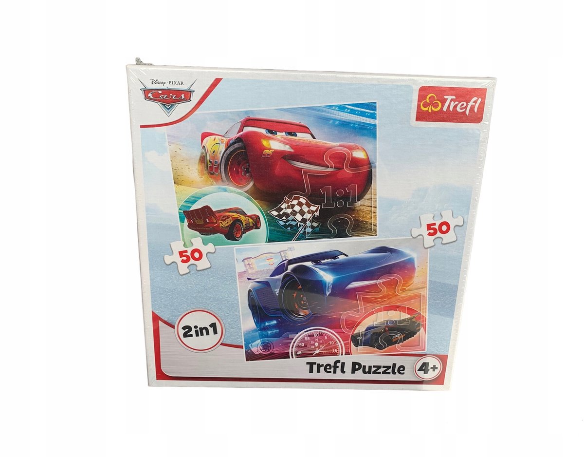 Auto's 3 puzzel 100 stukjes - 2 afbeeldingen - Speelgoedwinkel