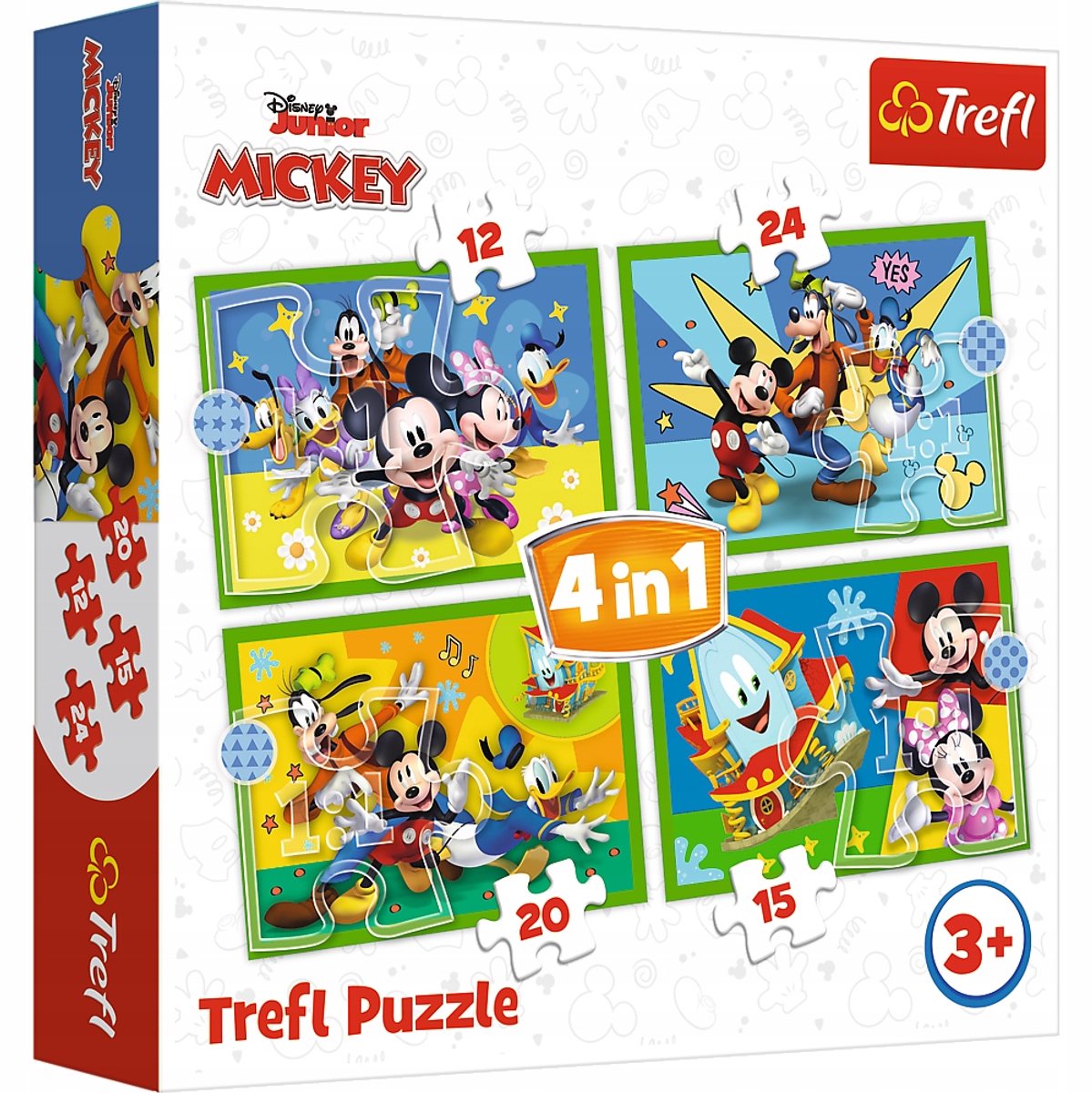 Mickey Mouse Puzzel "4 in 1" - Vrienden van Disney - Speelgoedwinkel
