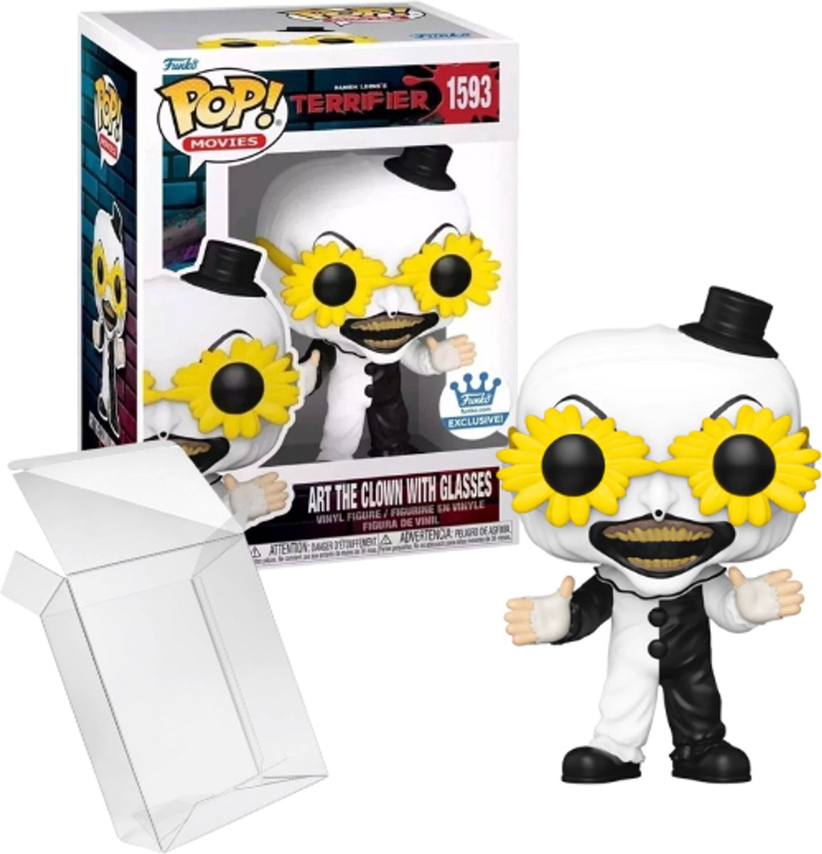 Funko Pop! Movies: Terrifier - Art the Clown with Glasses #1593 Funko ...
