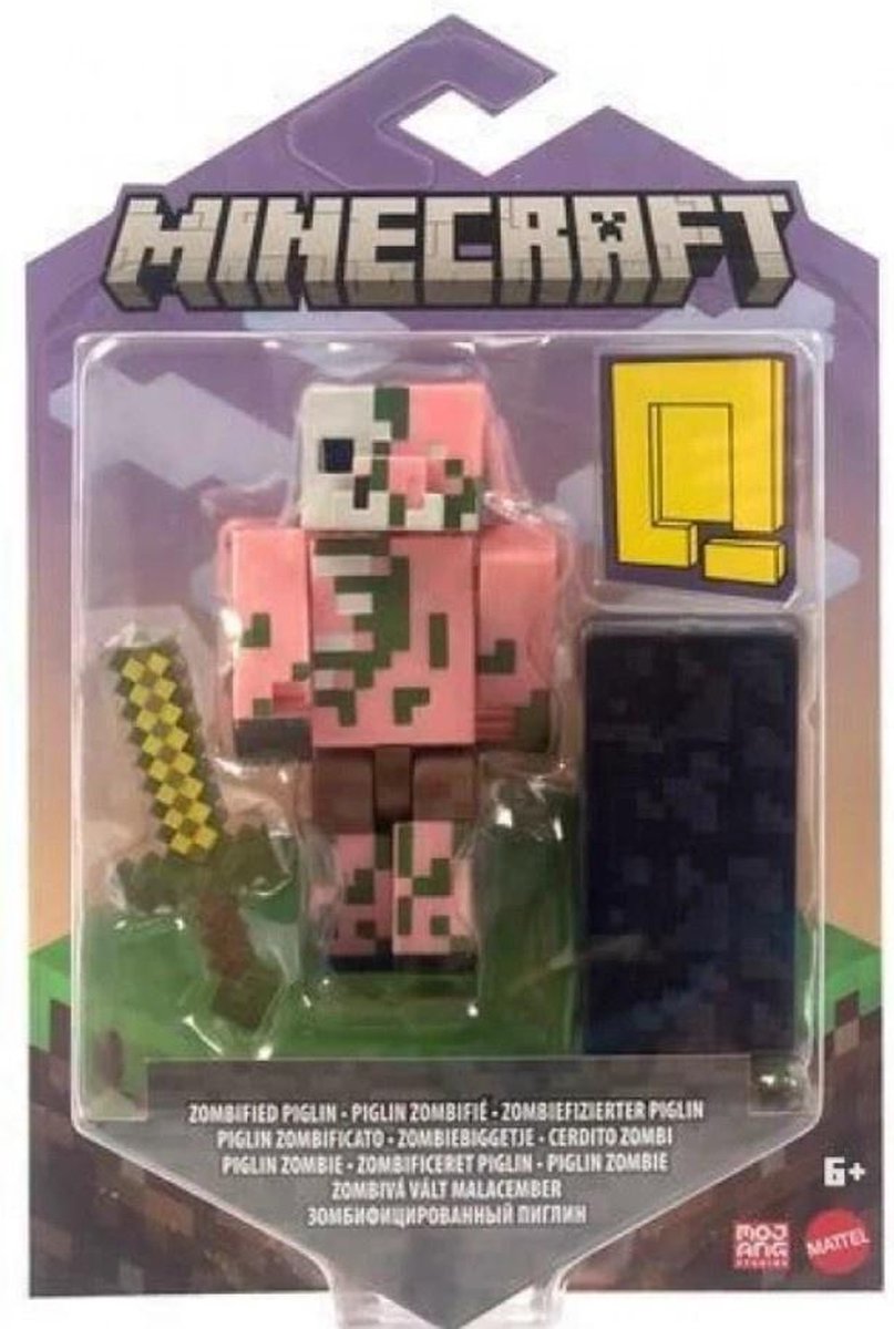 Minecraft 8cm Nether Portal Figure - Zombified Piglin - Speelgoedwinkel
