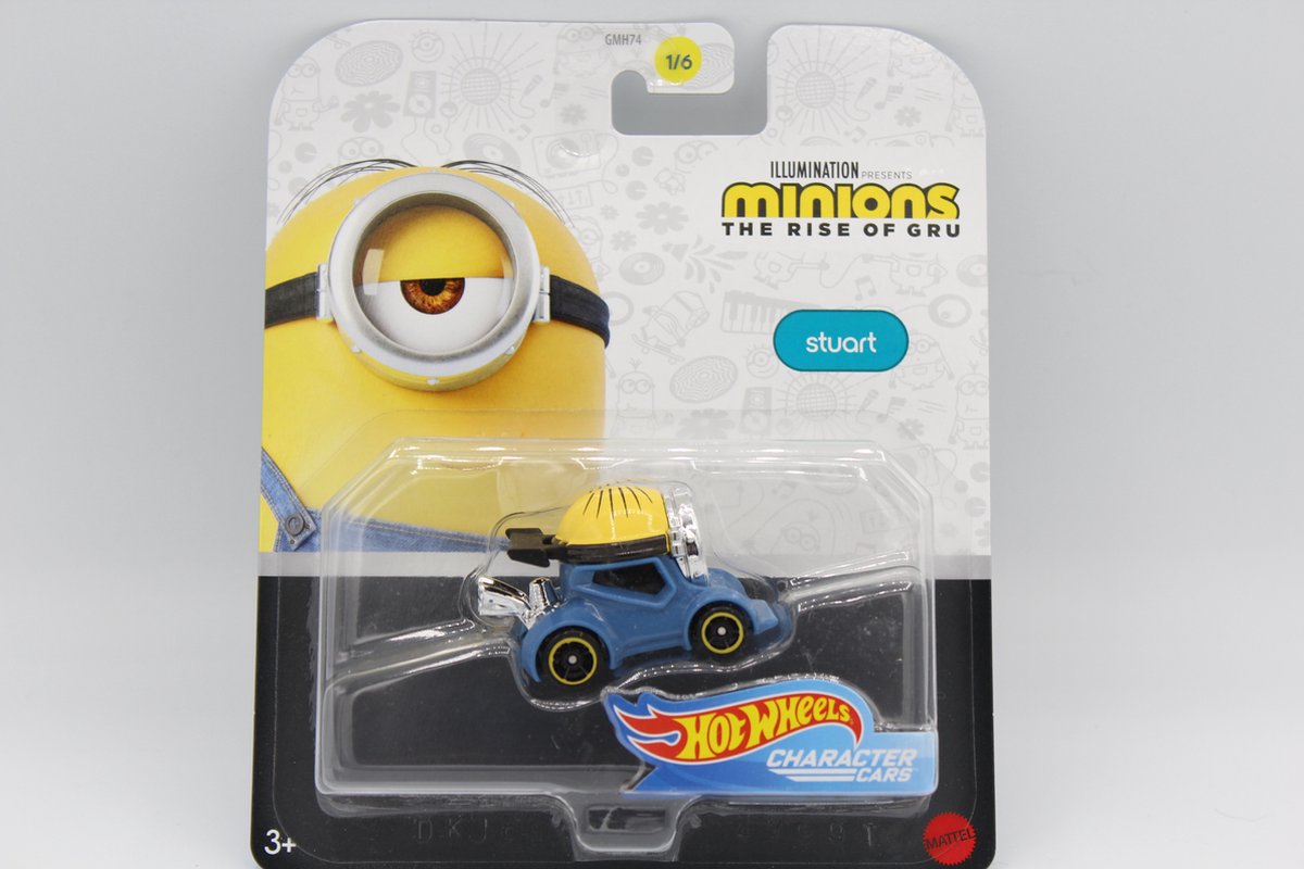 Hot Wheels Minions the Rise of Gru Character Cars Stuart - Speelgoedwinkel