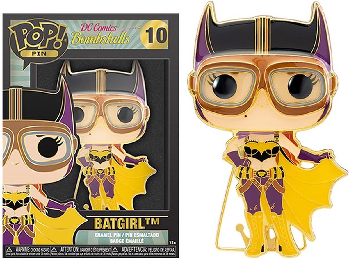 Funko DC Comics Bombshells Batgirl Large Enamel Pop! Pin #11 ...