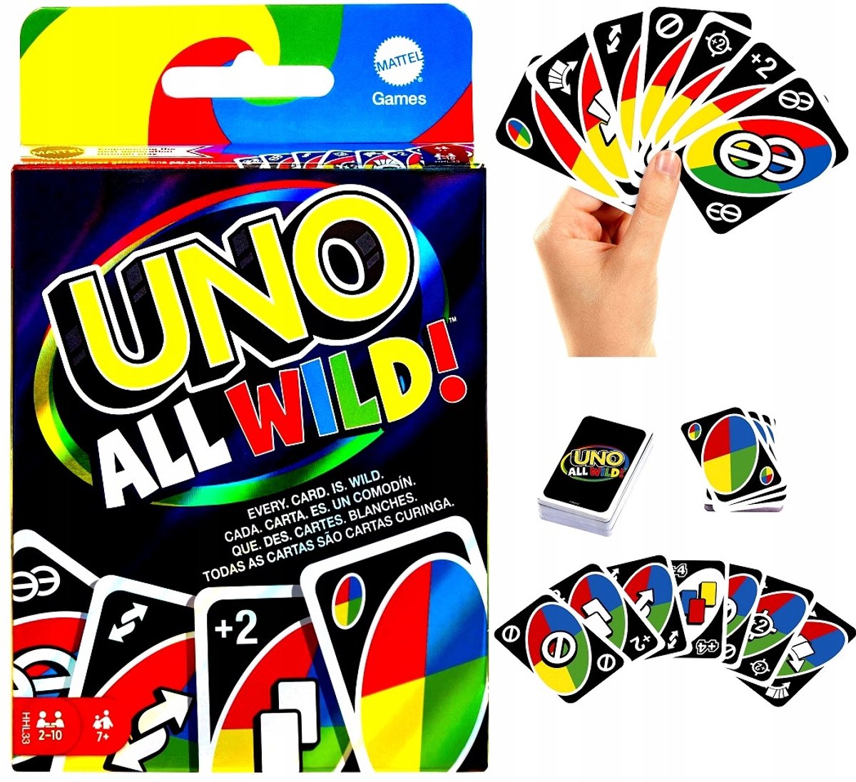 UNO All Wild Kaartspel - Allemaal Wilde Kaarten voor Uren Plezier ...