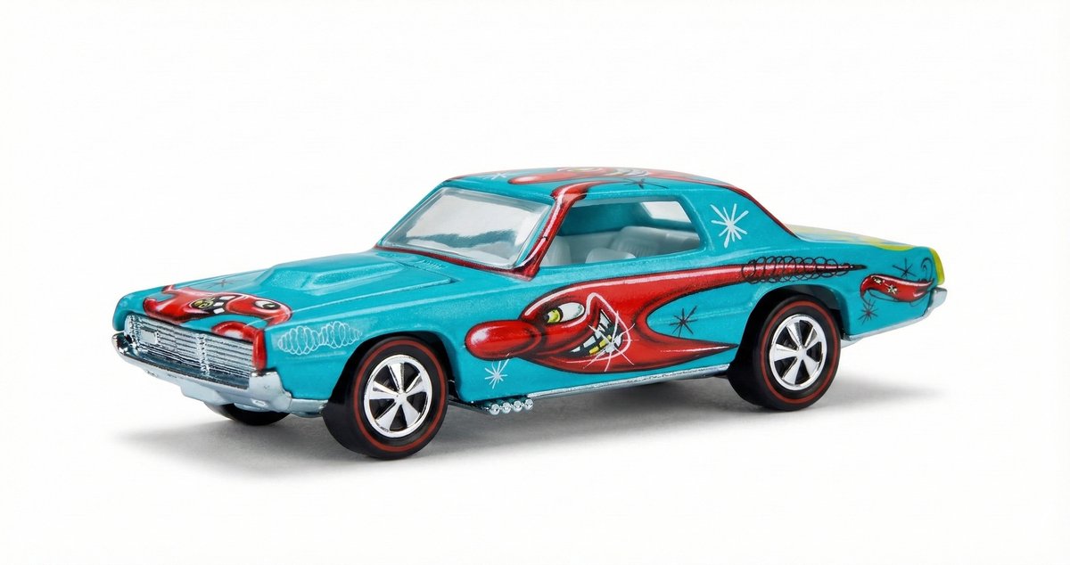 2025 Mattel Creations Hot Wheels x Kenny Scharf Custom T-Bird Signature ...